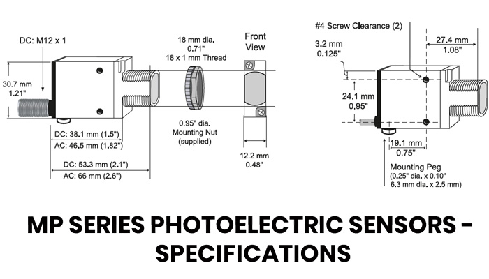 HTM MP Series Photoelectric Sensors - Production Resources Inc.